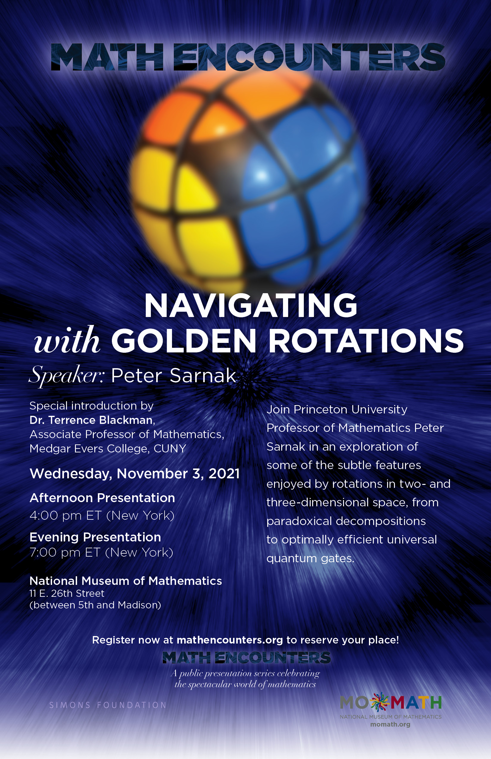 Previous Math Encounters Presentations – National Museum of Mathematics