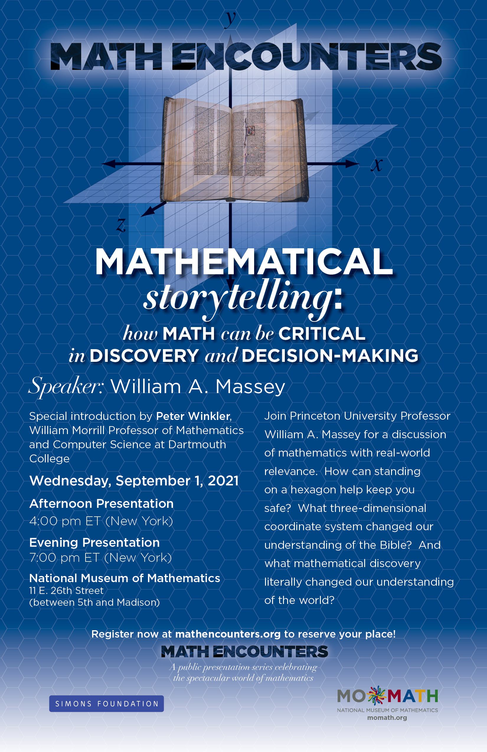 Previous Math Encounters Presentations – National Museum of Mathematics